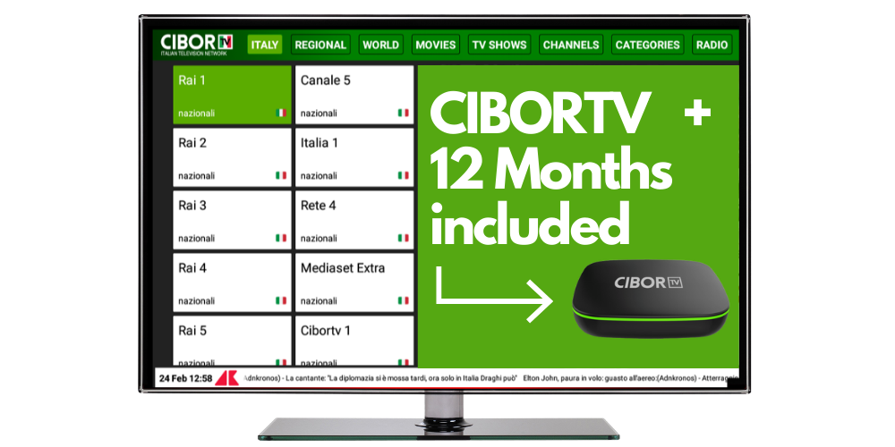 CIBORTV the Italian Streaming Television Network