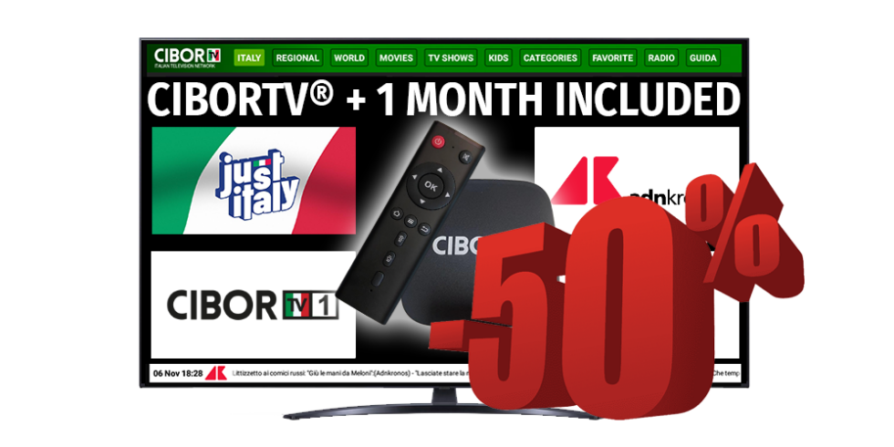 CIBORTV the Italian Streaming Television Network
